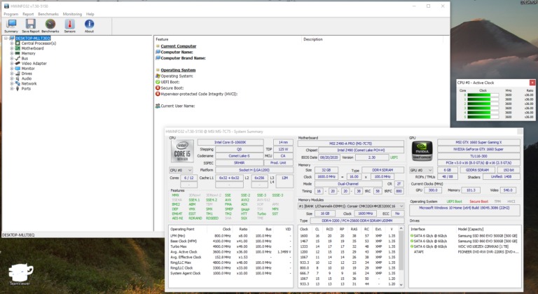 HWiNFO : outil de monitoring et de diagnostic PC - Labo JNG WEB