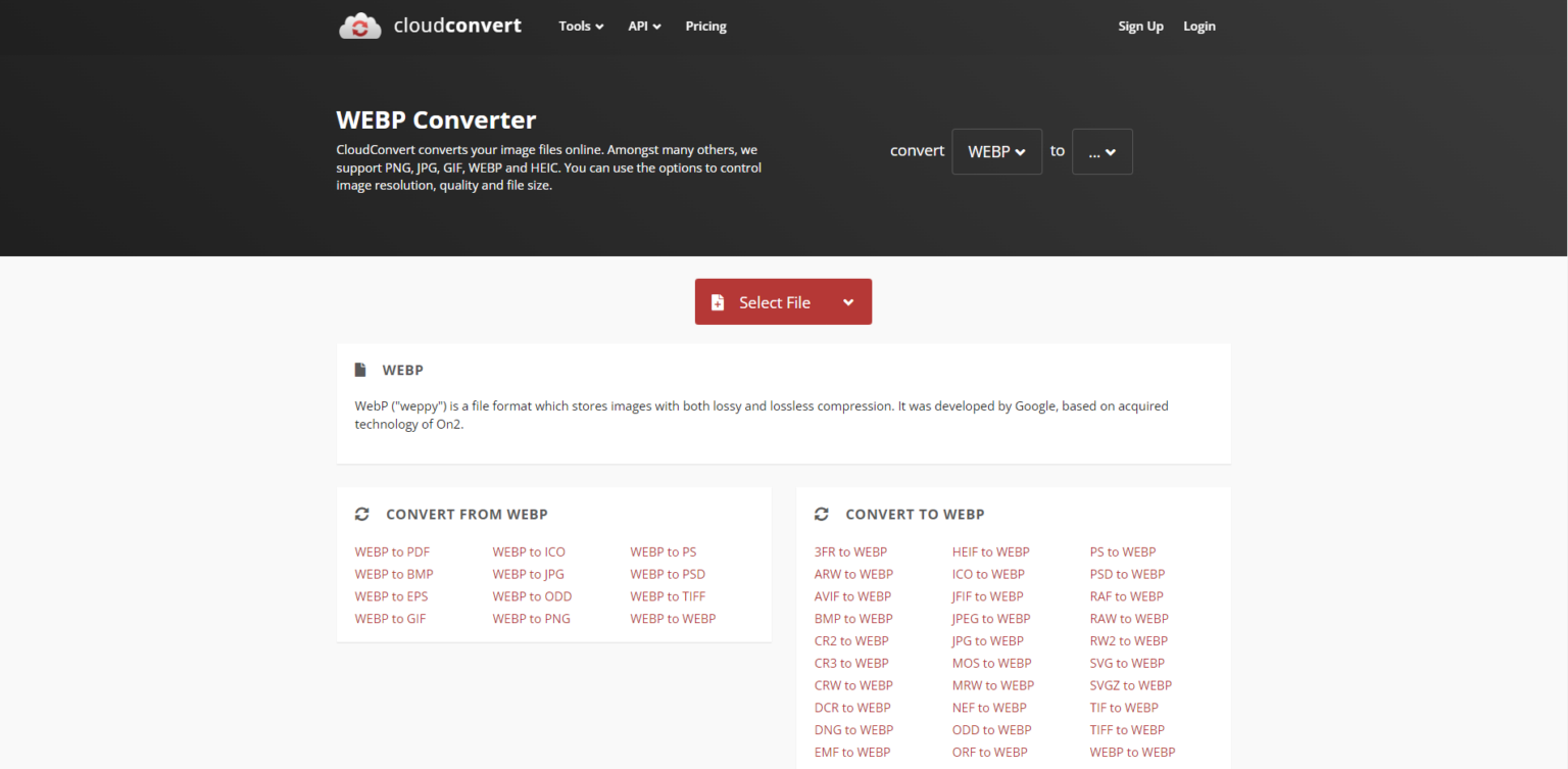 Convertir des images WEBP vers d'autres formats et inversement - Labo ...