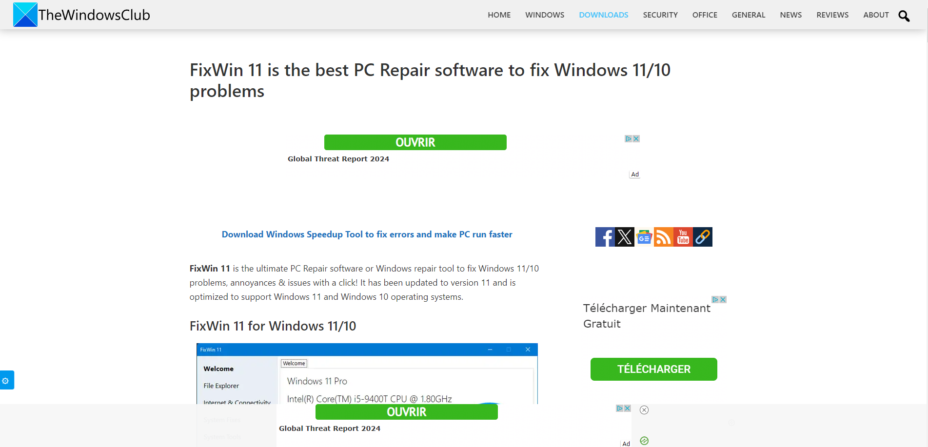 Réparer Windows avec FixWin11 - Labo JNG WEB